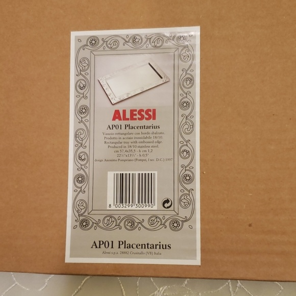 Alessi | Dining | Alessi Rectangle Serving Tray Ap Placentarius | Poshmark